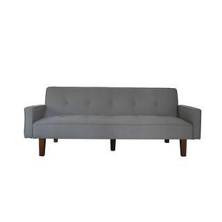 74.8" Polyester Futon Sofa Bed, Convertible Folding Futon Sofa Bed ...