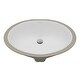 Karran Valera 19" Oval Undermount Vitreous China Bathroom Sink in White ...