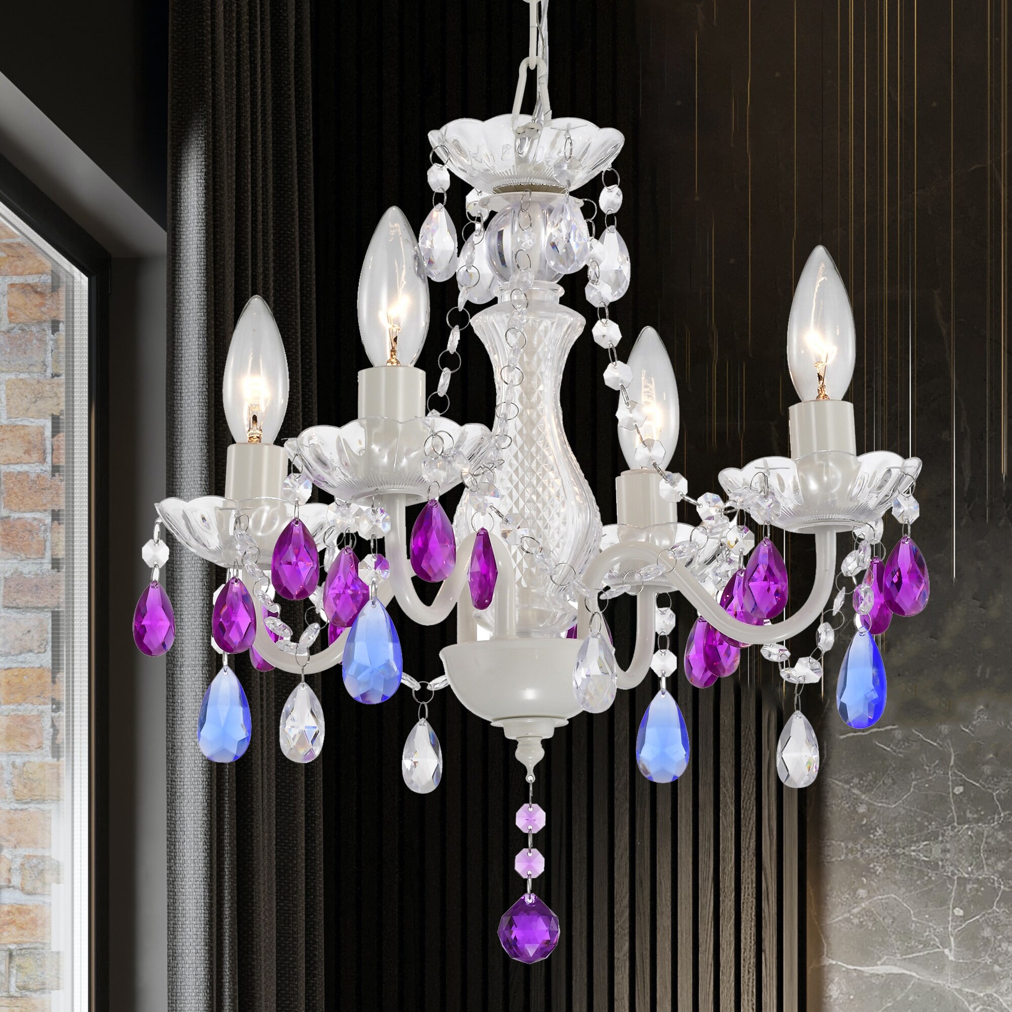 Colored Acrylic Chandeliers