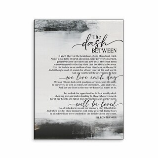 P. Graham Dunn The Dash Between Printed Vertical Sign, Family Sign ...