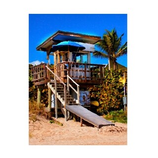 Martin Fine Photography 'Delray Lifeguard House 03' Canvas Art - Bed ...