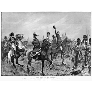 Battle Of Waterloo. /Narthur Wellesley 1St Duke Of Wellington Ordering ...