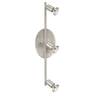 Eglo Buzz 3-Light Ceiling or Wall Track Light with Matte Nickel Finish ...