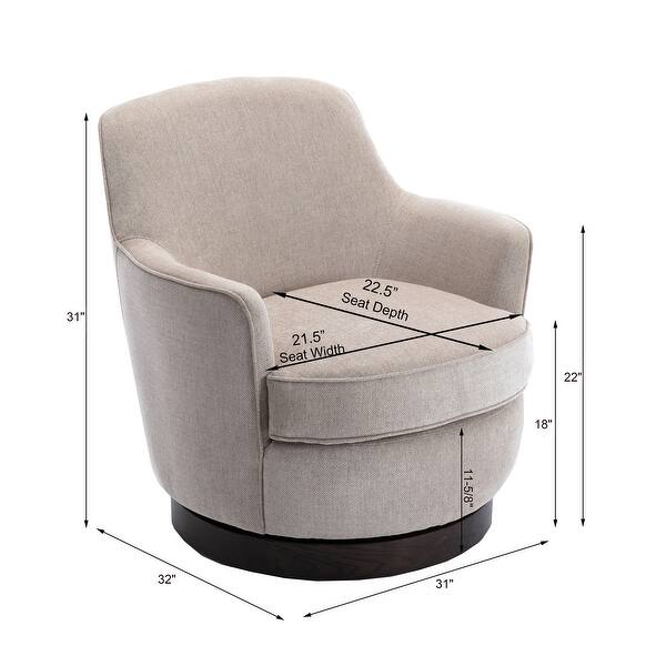 Wood Base Swivel Chair - Bed Bath & Beyond - 39036944