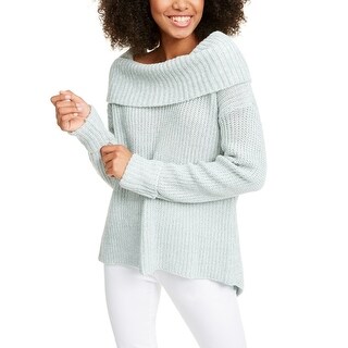 American Rag Juniors' Cowlneck Sweater Ether Blue Size S - Bed Bath ...