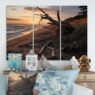 Designart "Beach Photo Coastal Impressions V" Nautical & Beach Canvas ...
