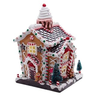 Battery-Operated LED Lighted Gingerbread House Christmas Tabletop ...