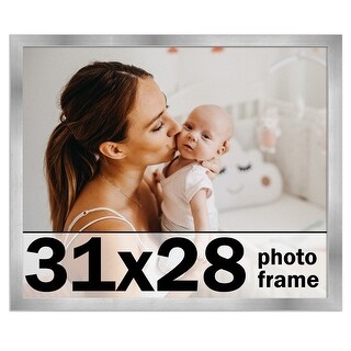31x28 Frame Stainless Steel Silver Picture Frame - Modern Photo Frame ...