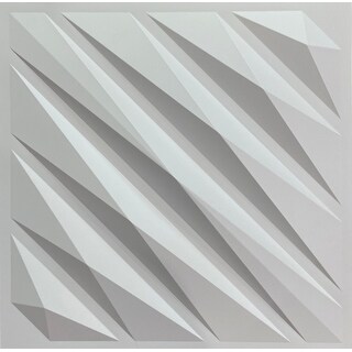 Dundee Deco White Abstract PVC 3D Wall Panels, Decorative Wall Paneling ...
