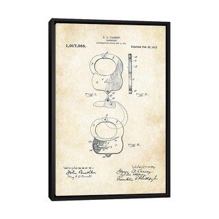 iCanvas "Handcuffs 1912" by Patent77 Framed - Bed Bath & Beyond - 37134980