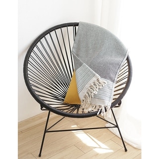 Turkish Cotton Handwoven Single Throw Blankets with Tassels - Bed Bath ...