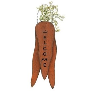 Welcome Hanging Carrots - H - 16.00 in. W - 1.00 in. L - 5.00 in. - Bed ...