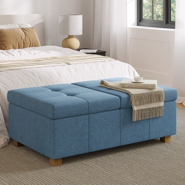 Yves Double Storage Ottoman Bench
