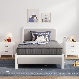 8 Inch Full Hybrid Mattress with Cooling Gel Memory Foam and Smart Coil ...