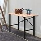 Wood Work Table X-Shape Bracket High Stability Large Tabletop Heavy ...