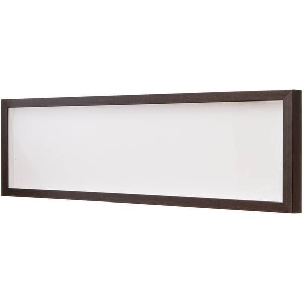 8x24 Brown Walnut Shadow Box Frame | 3/4" of Depth | Includes Hardware ...