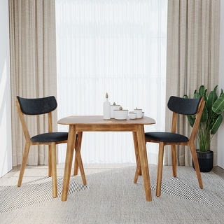 Rye Studio Santos 39 x 39 Mid-Century Walnut Square Dining Table - Bed ...