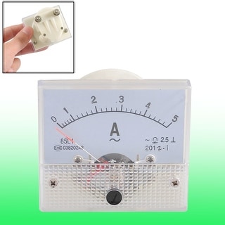 Class 2.5 Accuracy Analog AC 0-5A Scale Range Ammeter Meter Panel - AC ...