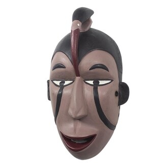Novica Handmade Yoruba Tribe African Wood Mask - Bed Bath & Beyond ...