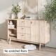 Living Skog Chelsea Buffet Sideboard TV Stand With Slatted Design and 3 ...