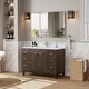 Palos Bath Vanity with Grain Composite Stone Top without Mirror - Bed ...