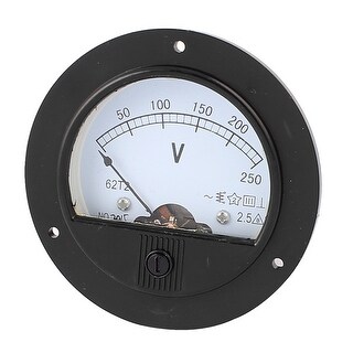 AC 0-250V Analog Panel Voltmeter Voltage Meter Measuring Gauge Class 2. ...