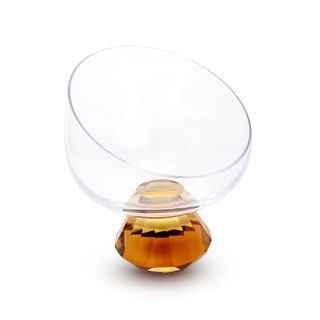 Angular Bowl With Amber Diamond Base - Bed Bath & Beyond - 40815568
