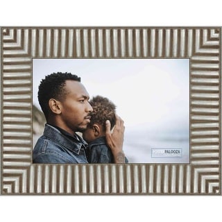 30x22 Contemporary Silver Complete Wood Picture Frame with UV Acrylic ...