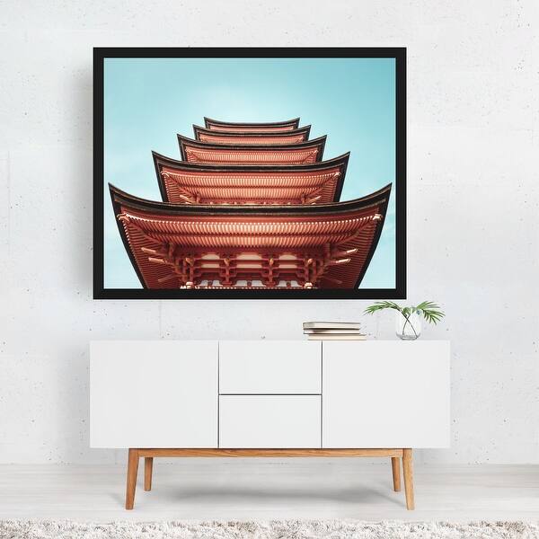 Miyajima Ibaraki Osaka Japan Samurai Temple Building Art Print/Poster ...