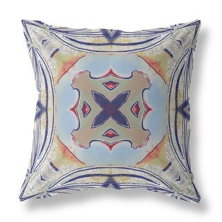 Amrita Sen Pastel Floral Squares Faux Suede Throw Pillow - Bed Bath ...
