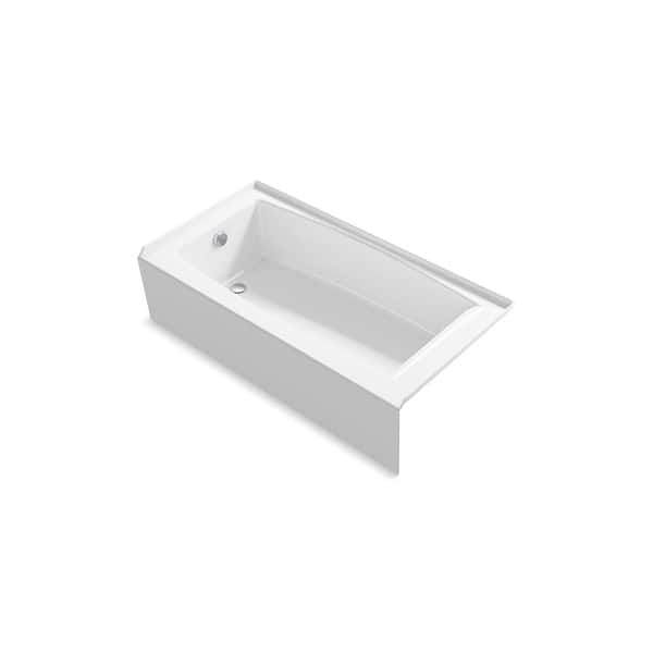 Entity® 60" x 30" alcove bath with integral apron, integral flange and ...