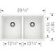 Blanco KA-516320 Precis 29-3/4" Undermount Double Basin Granite - Bed ...