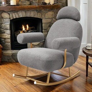Rocking Chair Upholstered Rocker Glider Chair - Bed Bath & Beyond ...