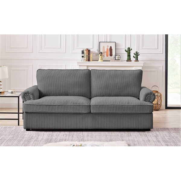 Round arm sleeper sofa store