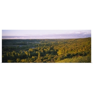 Trees on a landscape, Pembina Gorge, North Dakota - Multi - Bed Bath ...