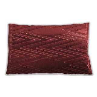 Ahgly Company Patterned Indoor-Outdoor Lava Red Lumbar Throw Pillow ...