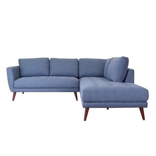 Upholstered Sectional Sofa - Denim Blue - Bed Bath & Beyond - 37510914