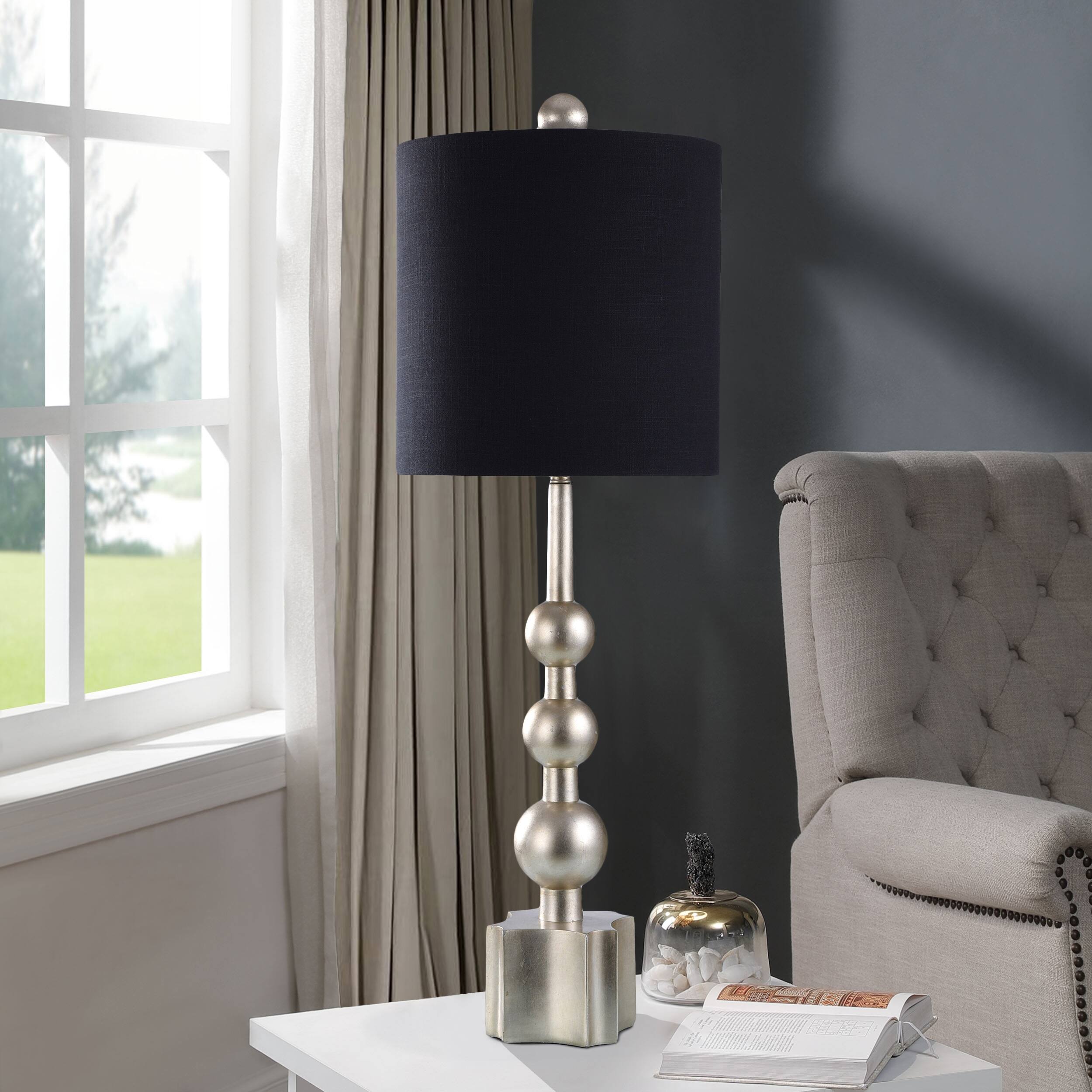 Dann Foley - Lifestyle 20th Century Polyresin Table Lamp - Silver ...