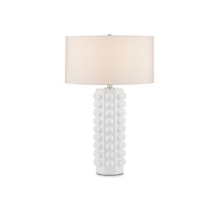 Currey & Company Cassandra White Table Lamp - 30"h x 19"dia - Bed Bath ...