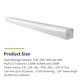 4FT Linkable LED Strip Light Fixture with Emergency Battery, Motion ...