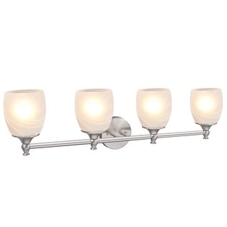 Aspen Creative Four-Light Metal Bathroom Vanity Wall Light Fixture, 31 ...