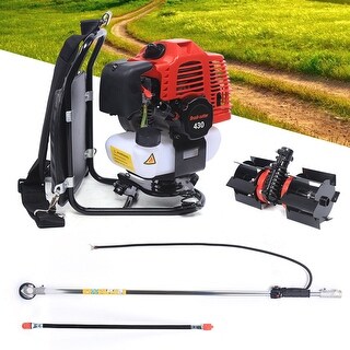 3 in 1 43CC Backpack Gas Brush Cutter Grass Trimmer Lawn Mower - Bed ...