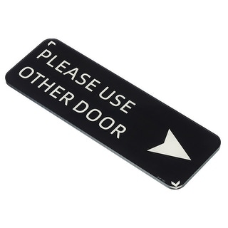 Please Use Other Door Right Arrow Sign, Acrylic Self Adhesive Door Sign ...