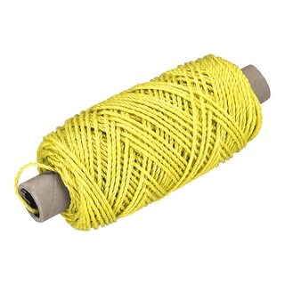 Twisted Nylon Mason Line Yellow 100M 2.5MM Dia for DIY Projects - Bed ...