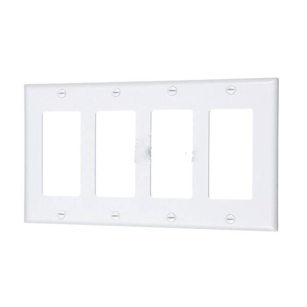 Rectangle White Electrical Switch Plate Plastic American Imaginations ...