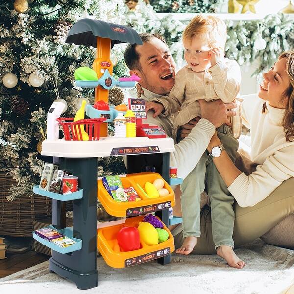 Children'S Gifts Girl Supermarket Kitchen Toy Set with Cash Counter ...
