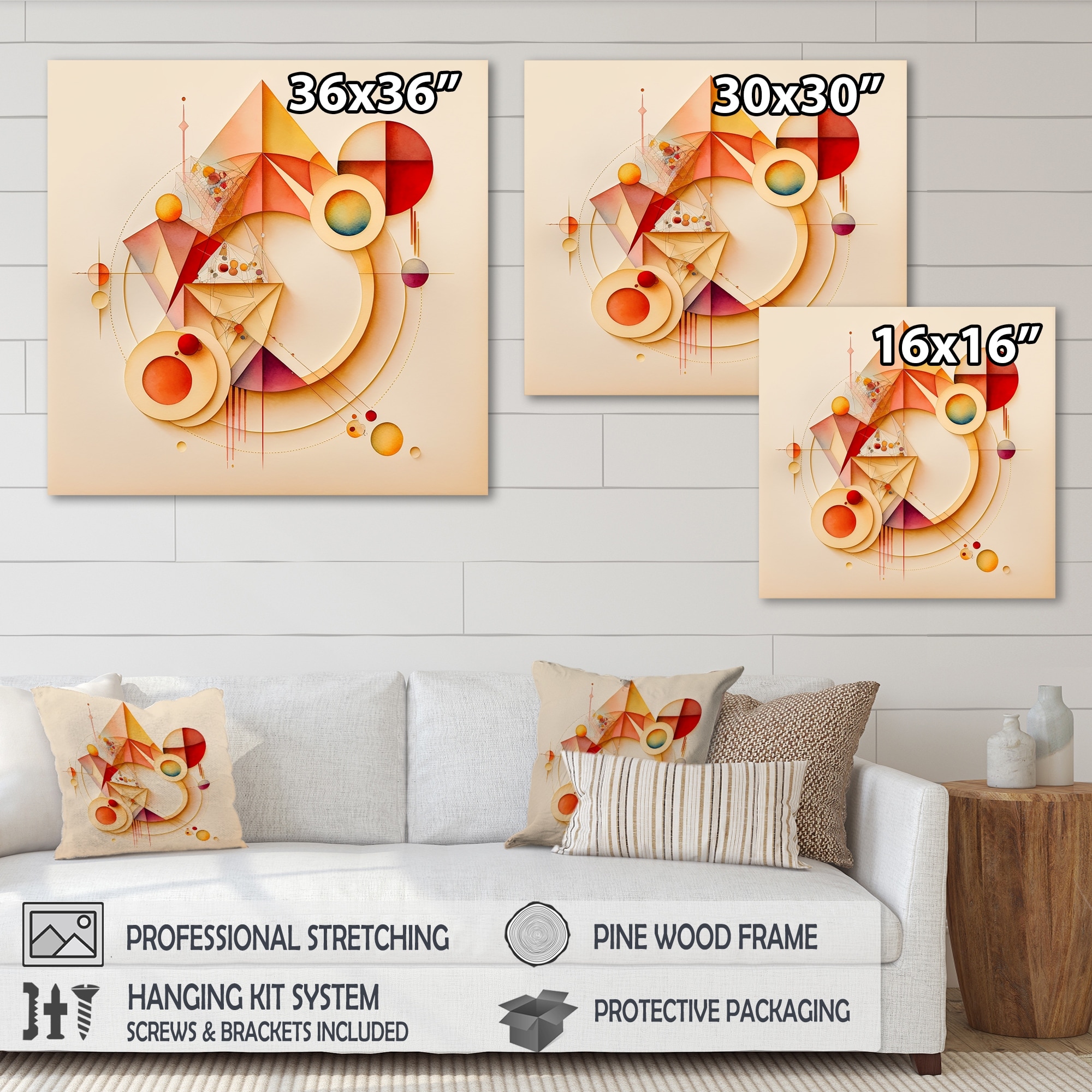 orange abstract artwork