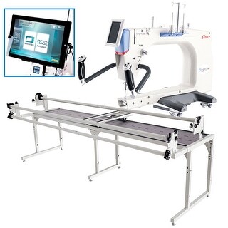 Grace Q'Nique 21 Pro Quilting Machine with Continuum II 12' Frame and ...