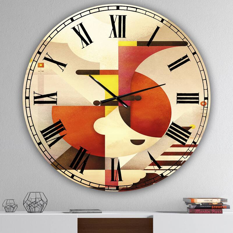 Designart 'All That Jazz' Large Mid-Century Wall Clock - Overstock ...