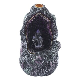 Handcrafted Backflow Incense Waterfall Burner with LED Light - Bed Bath ...